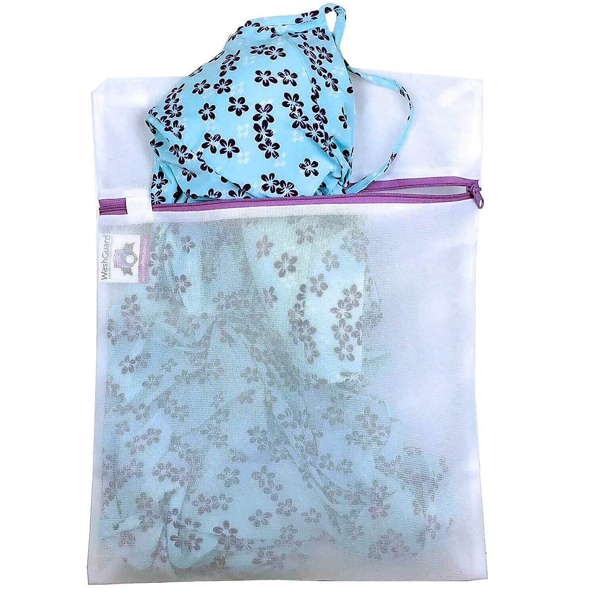 Delicates Laundry Bags 2-Pack - WashGuard Premium Zippered Mesh Wash Bags for Lingerie, Bras, Underwear - Machine Wash Safe - Travel & Storage - Durable Protection - Set Includes 1 Medium & 1 Large