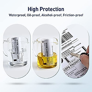 iDPRT Shipping Labels - 4×6 Thermal Direct Shipping Label, Fan-Fold Labels, Thermal Shipping Label for Label Printer, 500 Labels Per Stack, Address Blank Labels for Office, Strong Adhesive Labels