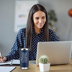 I Came I Saw I Forgot Tumbler - 20 oz Insulated Coffee Travel Mug with Lid & Straw - Funny Senior Citizen Gift for Men & Women, Retirement, Grandpa, Grandma, Old People Gag Gift, Birthday Gift