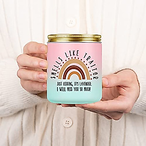 GSPY Scented Candles - Coworker Leaving Gifts, New Job Gifts, Farewell Gifts, Going Away Gift for Coworker, Friends - Funny Moving Away, Goodbye, Retirement, Miss You, Promotion Gifts for Women, Men