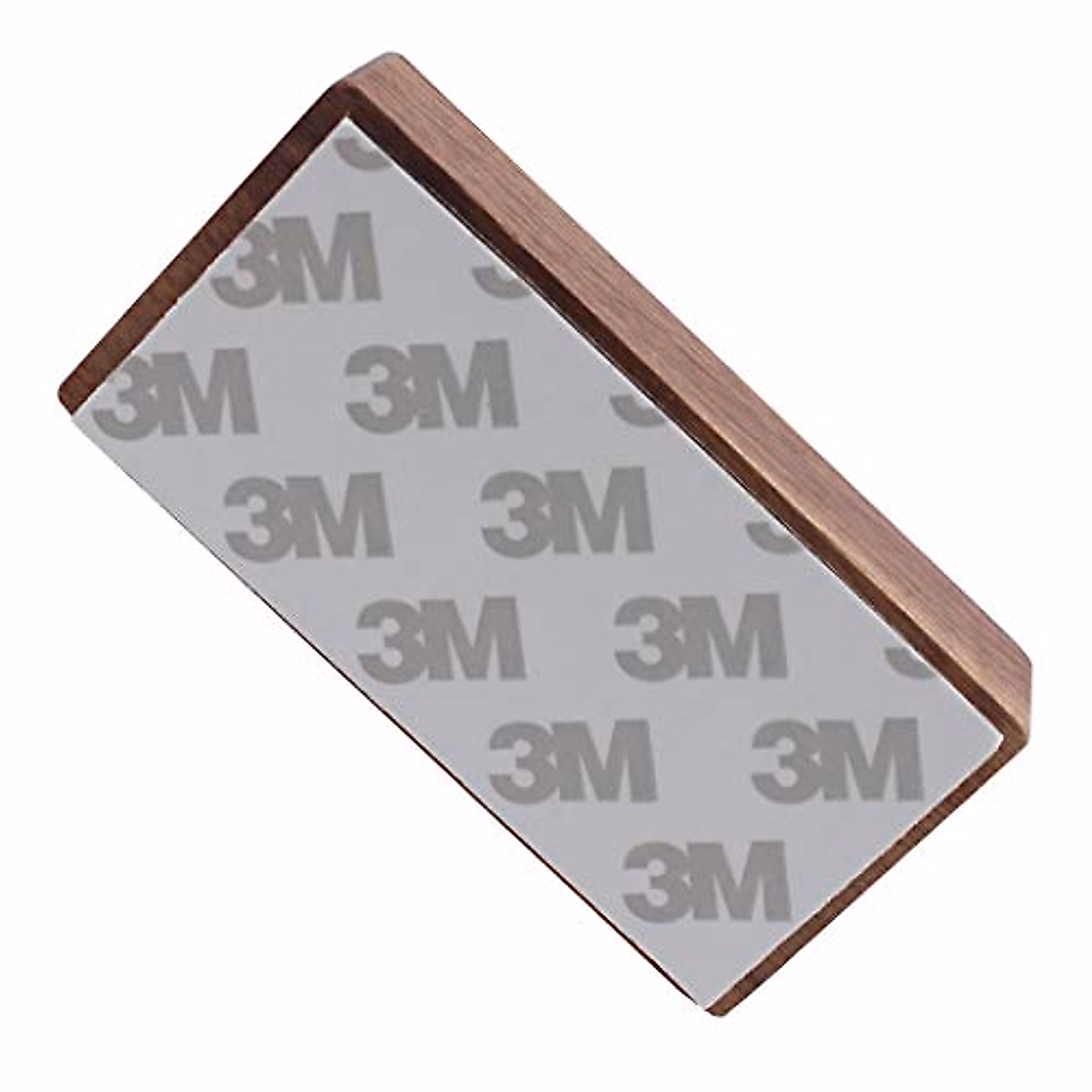 Gullor 2 PCS Natural Wooden Coat Hooks, Wall Mounted Wall Hook Rack, Decorative Craft Clothes Hooks - Black Walnut