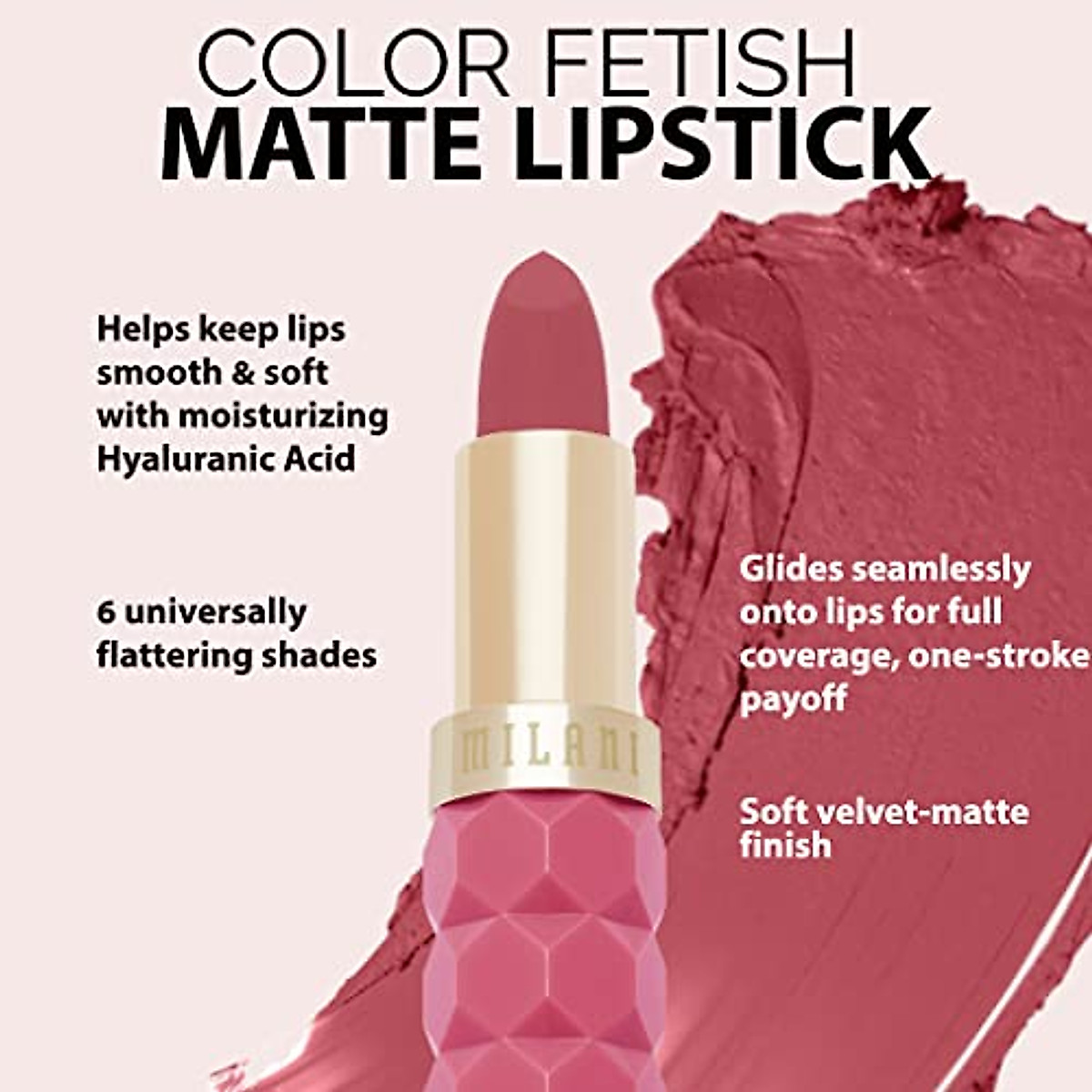 Milani Color Fetish Matte Lipstick (Peony)