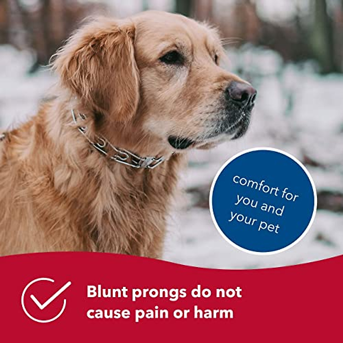 Herm Sprenger Ultra-Plus Prong Dog Training Collar, Chrome, 3.25 mm x 20" Neck Size; 22" Chain Length