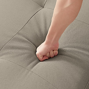 HAUSHECK 3 Piece Sofa U Shape Sectional Couches with Headrests Adjustment, Left Chaise with Storage, Linen Fabric, Living Room Furniture Set, 120" D x 94.5" W x 36.2" H, Smoke