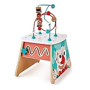 Hape Light-Up Circus Activity Cube | Bright Activity Center Development Play Set Toy for Toddlers