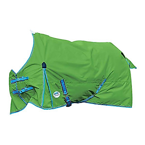 WeatherBeeta ComFiTec Classic Standard Neck Lite Horse Blanket, Red/Silver/Navy, 81"