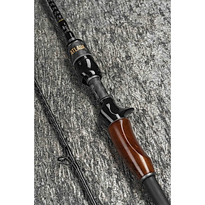 Fishing Planet Baitcast Rod Atlaua - Inshore Rod for Trout and Bass, Two Pieces, SK Reel Fuji Seat, 7' Medium and 6' 6'' Medium Light