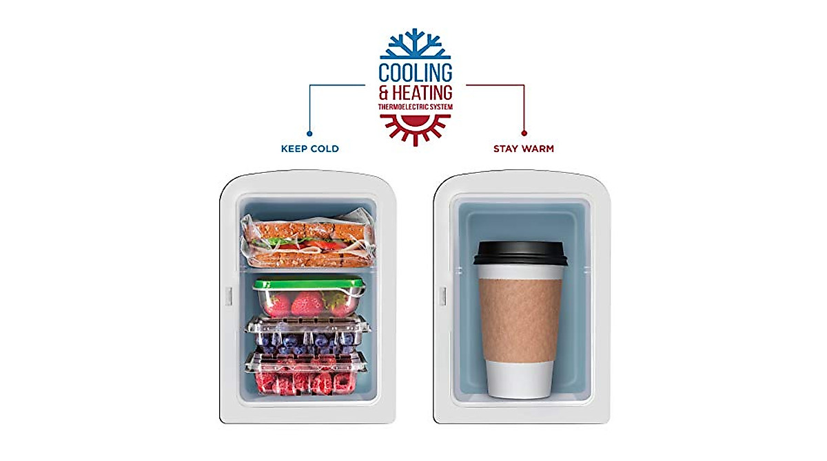 Chefman Compact Portable Mini Fridge for Travel & Home Use