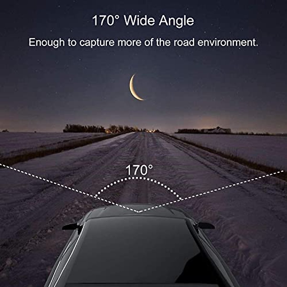 Dash Cam Front 1080P FHD, GOODTS Car Camera with 2.45 Inch Screen, Mini Dash Camera for Cars, Dashboard Camera with 170° Wide Angle, G-Sensor, Parking Monitor, Loop Recording
