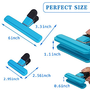 10 Pack Chip Clips Bag Clips Food Clips, Snack Clips Bag Clips for Chips and Other Food Bags, Kitchen Clips for Food Storage(5 x L, 5 x S)