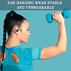 Wireless Earbuds Headphones Over Ear, True Wireless in Ear with Microphone, Deep Bass, Loud Voice Sport Earphones with Charging Case for Outdoor Running Gym Workout Sports