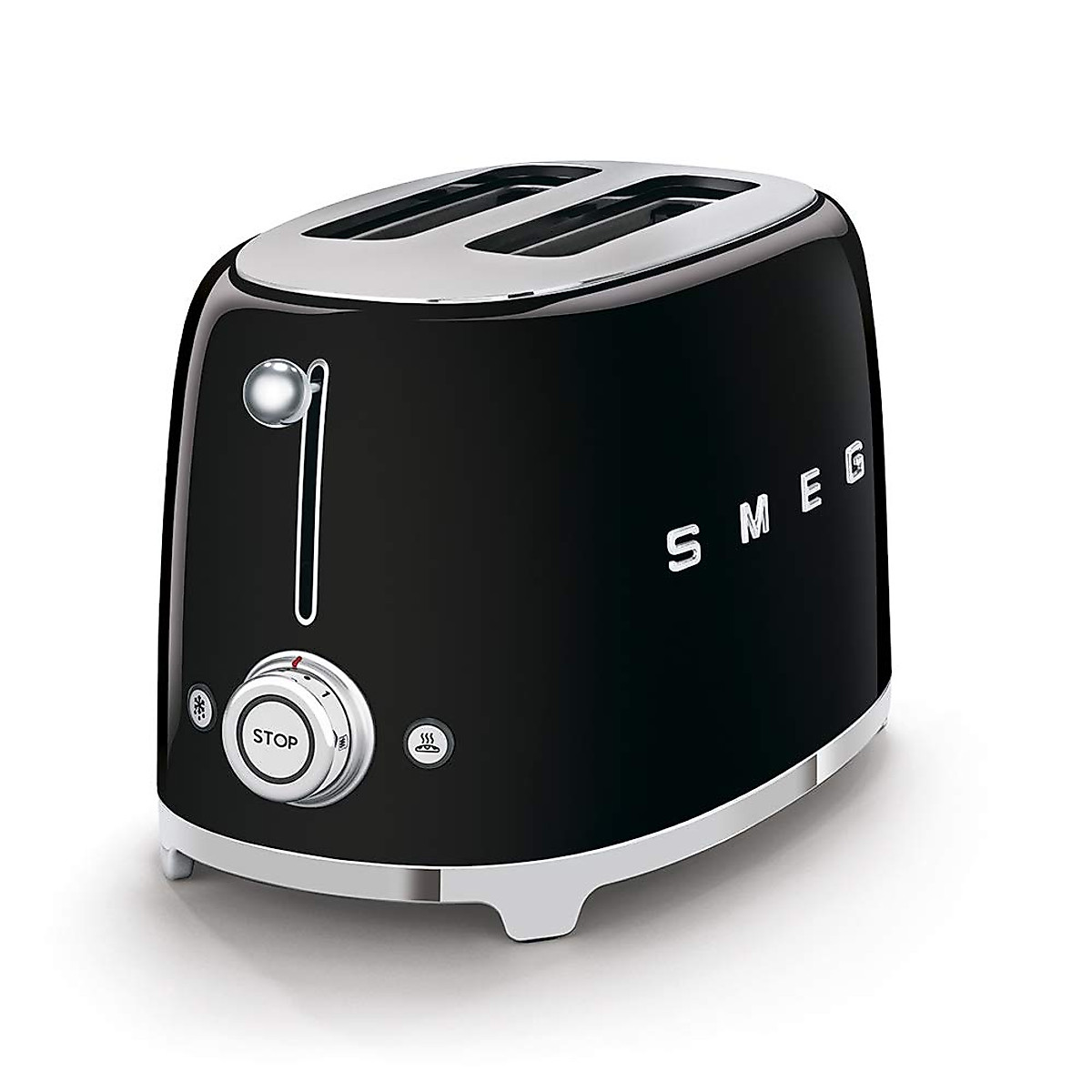 SMEG 2 Slice Toaster with Sandwich Racks, Black