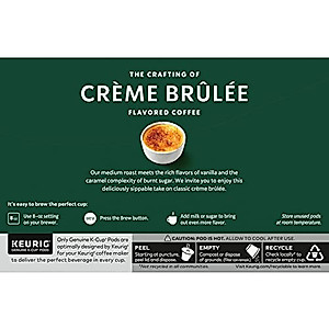Starbucks Crème Brulée Flavored Blonde Roast Single Cup Coffee for Keurig Brewers, 10 Count - Pack of 2