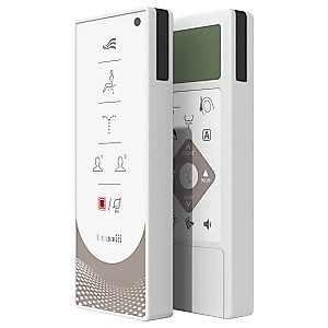 BioBidet USPA 6800U Adjustable Bidet Toilet Seat with Wireless Remote, Dual Nozzle, User Presets and Dryer, White, Elongated