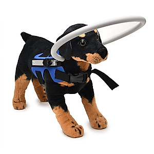 GabeFish Ring Harness for Blind Dog, Lightweight Blind Ring for Pets, Blind Dog Bumper, Bump Guard for Blind Dogs Blue Medium