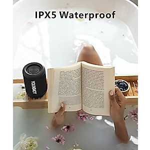 YOLOEMOT Waterproof Mini Bluetooth Speaker,Compact and Portable,12H Playtime,IPX5 Waterproof,TWS Pairing, AUX,TF, Portable Wireless Speakers for Home/Party/Beach, Birthday Gift (Black)