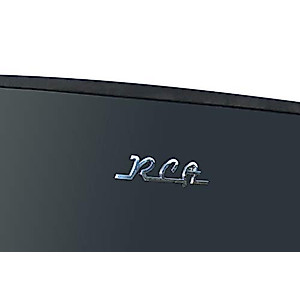 RCA RFR1055-BLACK, Retro 2 Door Apartment Size Refrigerator with Freezer, 10, Black, cu ft