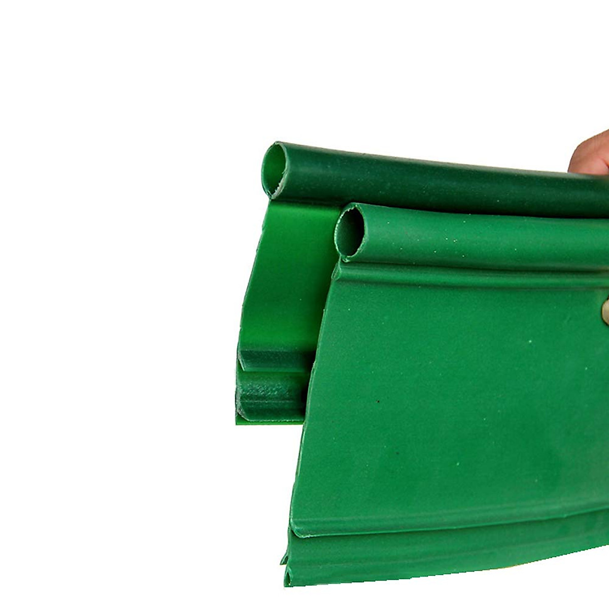 Wgwioo Plastic Lawn Edging Coil Roll, Landscape Terrace Board, Stones Fences Paths Gravel Grass Barrier,Green,10cm x 2m