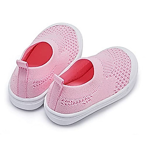 Baby Walking Shoes First Boy Girl Walker Infant Sock Tennis Mesh Sneakers Breathable 6 9 12 18 24 Months Pink Size 12-18 Months Infant