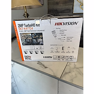 Hikvision EKT-K41T24 4CH 2MP DVR Kit / 4 X 2MP Outdoor IR Turret Cameras / 1 TB HDD
