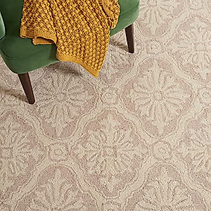 SAFAVIEH Easy Care Collection 3' x 5' Cream EZC122B Hand-Hooked Trellis Area Rug