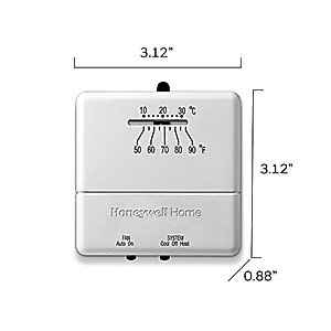 Honeywell Home CT31A1003 Heat/Cool Non-Programmable Thermostat, White
