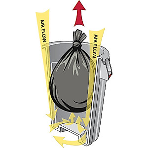 Rubbermaid FG264300 White 44 Gallon Brute LLDPE Heavy-Duty Round Container without Lid