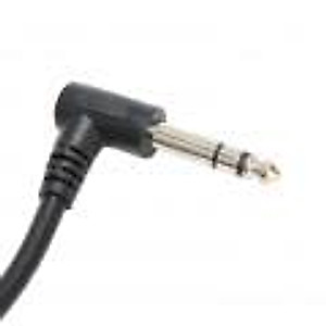 Zopsc 6.35mm Male to MIDI Din 5Pin Male Cable, 90 Degree Bend 6.35mm Male to MIDI Din 5Pin Male Electronic Piano Audio Connection Cable 1.5m.