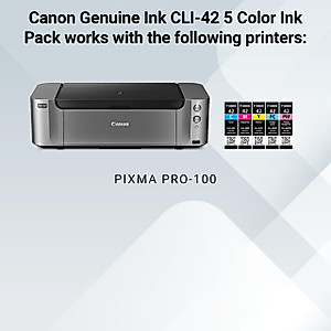 CanonInk CLI-42 5-Pack Value Ink Compatible to PIXMA PRO-100 for Printer