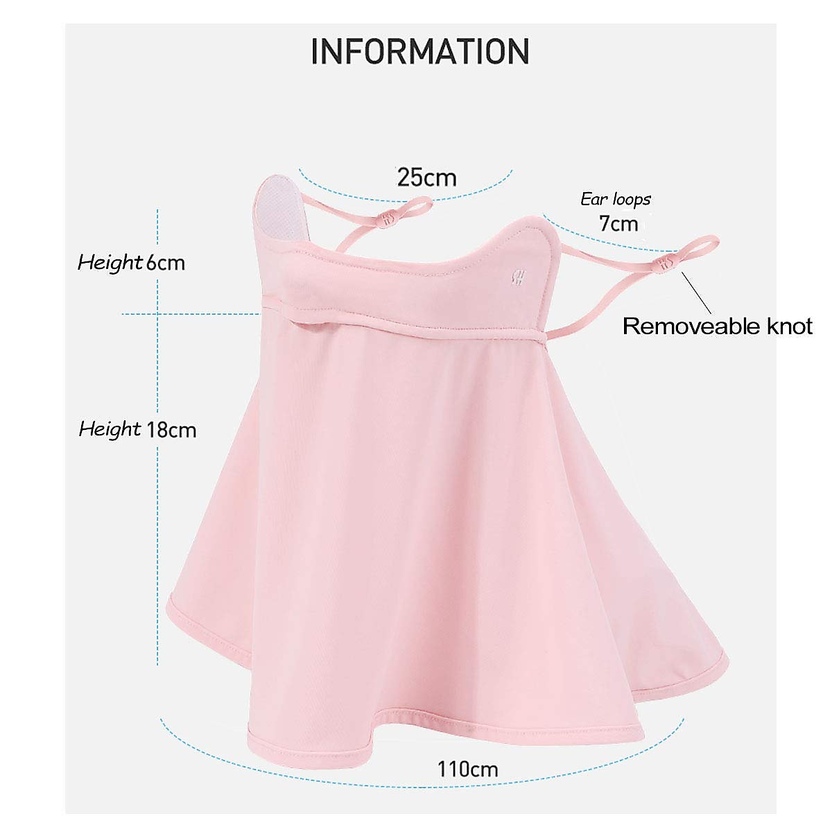 WRELS UPF 50+ Unisex Breathable Cooling Face Cover Sun UV Protection Earloop Neck Gaiter Scarf for Summer Outdoor Activities (Dark Gray)