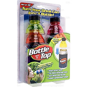 SD Life Original BOTTLE TOP Soda can Tops Caps Toppers Lids 12 Pack
