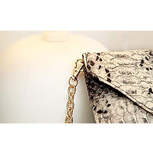 HYLong Women's Fashion Retro Snake Skin Envelope Bag Clutch Purse Evening Bag