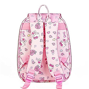 Cute Cartoon Backpack Purse for Girls, 13 Inch Soft PU Leather Top-Handle Fashion Travel Daypack Bags