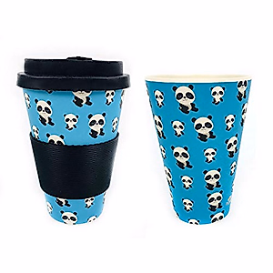 TINYMILLS Cute Baby Panda Travel Mug - Eco-Friendly Reusable Plant Fiber Travel Mug Birthday Gift Tween Girl Panda Bear Lover