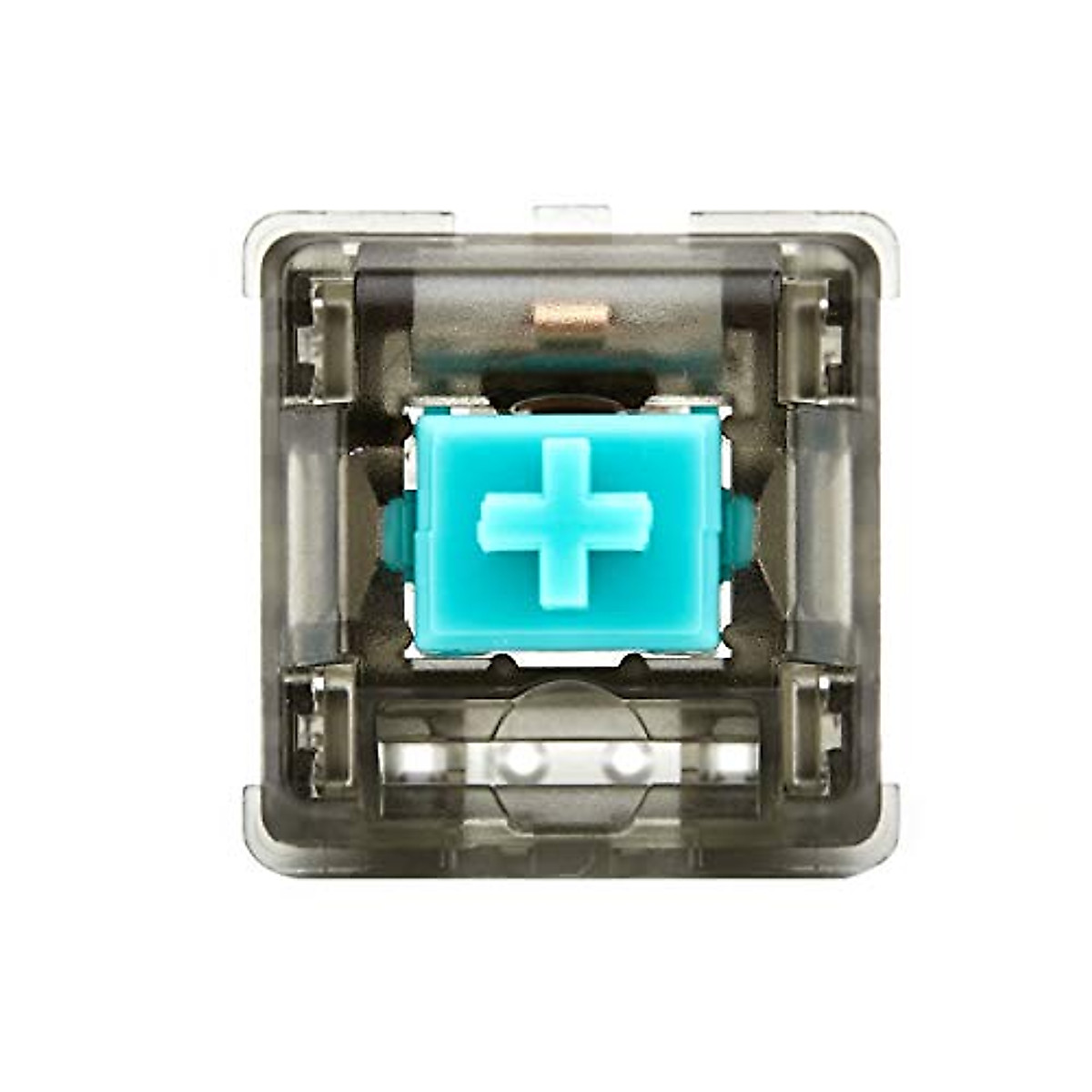 KOSEKY DSL1 Linear Keyboard Switch,Silent,60cN Force,Gold-Plated Spring,Pre Lubed, Linear Keyswitch 5 Pins for Mechanical Gaming Keyboards (90 Packs, Smoky Transparent,Aqua)