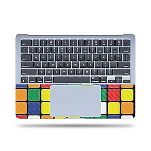 MightySkins Carbon Fiber Skin Compatible with Apple MacBook Air 15'' M2 (2023) Full Wrap Kit - Puzzle Cube | Protective, Durable Textured Carbon Fiber Finish | Easy to Apply | Made in The USA