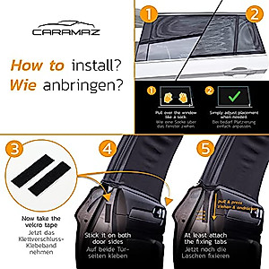 CARAMAZ Car Sun Window Sock for Baby, Size M for smaller cars