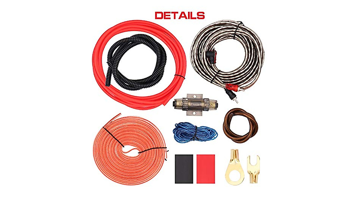 Jeemiter 4 Gauge Car Amp Wiring Kit | Subwoofer & Speaker Power