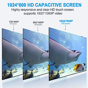 7 Inch Double Din Car Stereo System Compatible with Apple Car Play and Android Auto, Touch Screen Car Radio with Voice Control, Bluetooth 5.2, Subwoofer, A-Link, Backup Camera, FM/AM