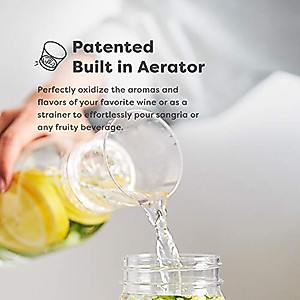 TOSSWARE POP 32oz Carafe Set of 2, Premium Quality, Recyclable, Unbreakable & Crystal Clear Plastic Drink Pitcher