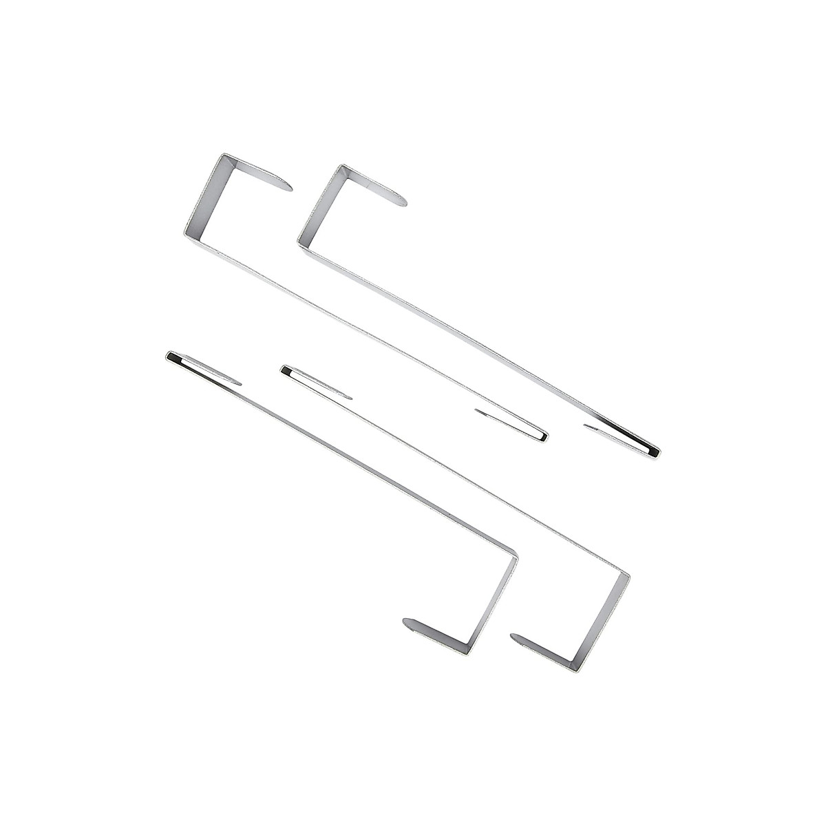 Household Essentials Household Essentials Over the Door Basket Storage Rack, White and Black