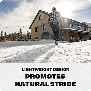 Yaktrax Pro Traction Cleats for Walking, Jogging, or Hiking on Snow and Ice (1 Pair), Medium , Black