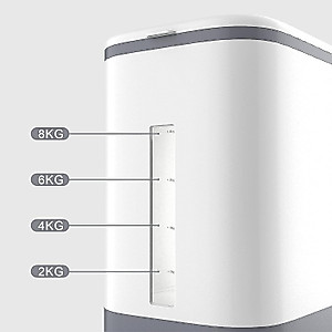 Premium Rice Dispenser - 25lbs Capacity Kitchen Storage Container: Pantry Organizers and Storage, Grain Storage Container, Flour and Rice Container for Countertop, Cereal & Candy Food Dispenser.