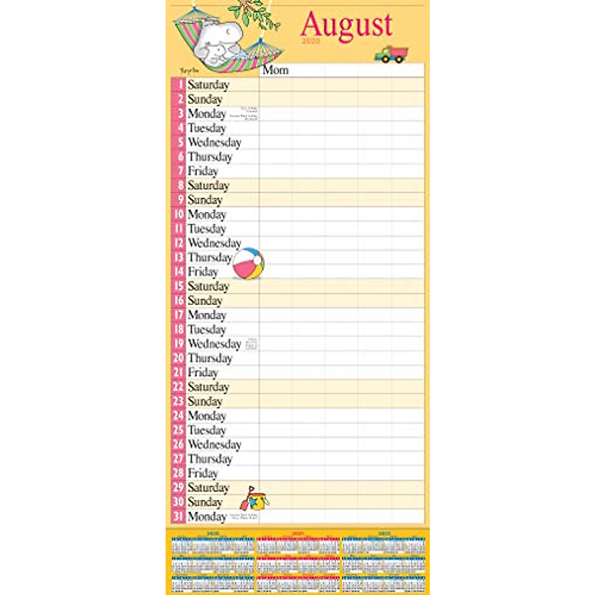 Mom's Family Wall Calendar 2021