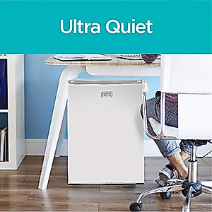 BLACK+DECKER BCRK25W Compact Refrigerator Energy Star Single Door Mini Fridge with Freezer, 2.5 Cubic Ft., White