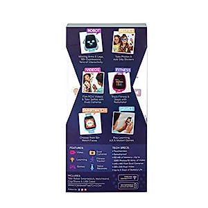 Little Tikes Tobi Robot Smartwatch - Blue with Movable Arms and Legs, Fun Expressions, Sound Effects, Play Games, Track Fitness and Steps, Built-in Cameras for Photo and Video 512 MB | Kids Age 4+