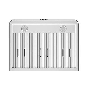Empava 30" Under Cabinet Range Hood with Push Button Controls Dual Sealed Aluminum Motor Permanent Filters LED Lights in Stainless Steel, 30 Inch, 500CFM