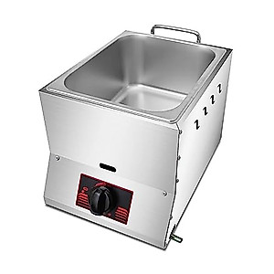 Large Capacity Countertop LPG/Gas Fryer, Commercial Stainless Steel Gas Fryer, for French Fries Turkey Donuts Home Kitchen Restaurant (Size : 10L)