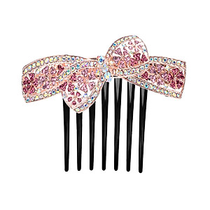 20 Pieces 7 Tooth French Style Twist Comb Plastic Hair Side Combs Hair Accessory for Women (Black and Brown)