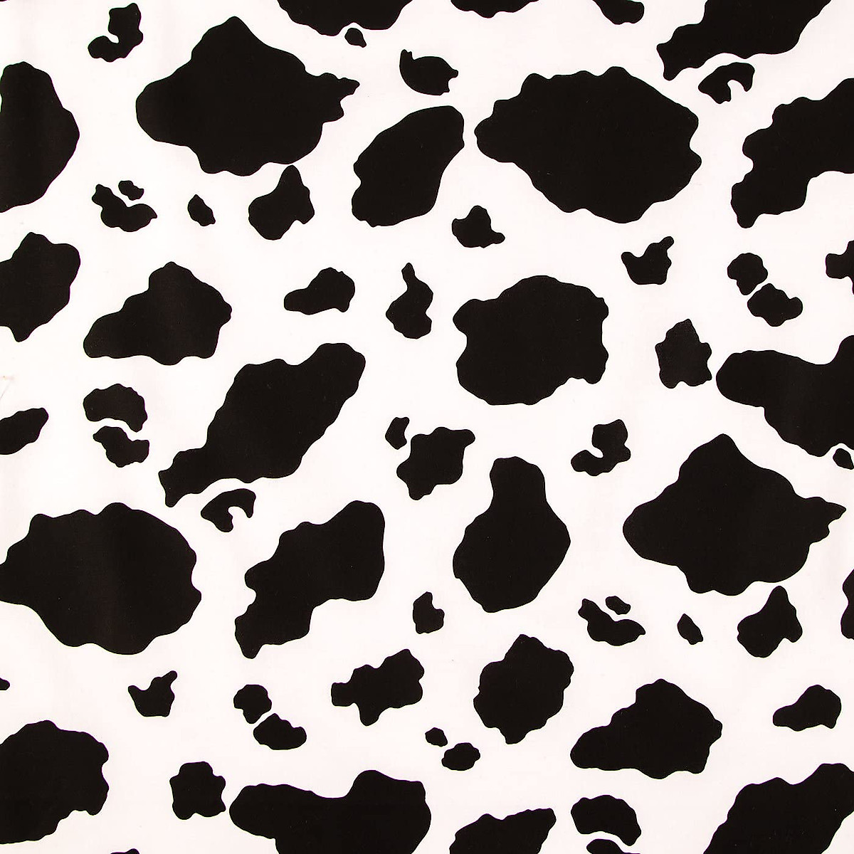 Black & White Cow Print Cotton Calico Fabric (1 Yard) – Printed Sewing Fabric by The Yard – Lightweight Precut Fabric for Sewing Clothes, Homeware, & Other Accessories – DIY Craft Fabric